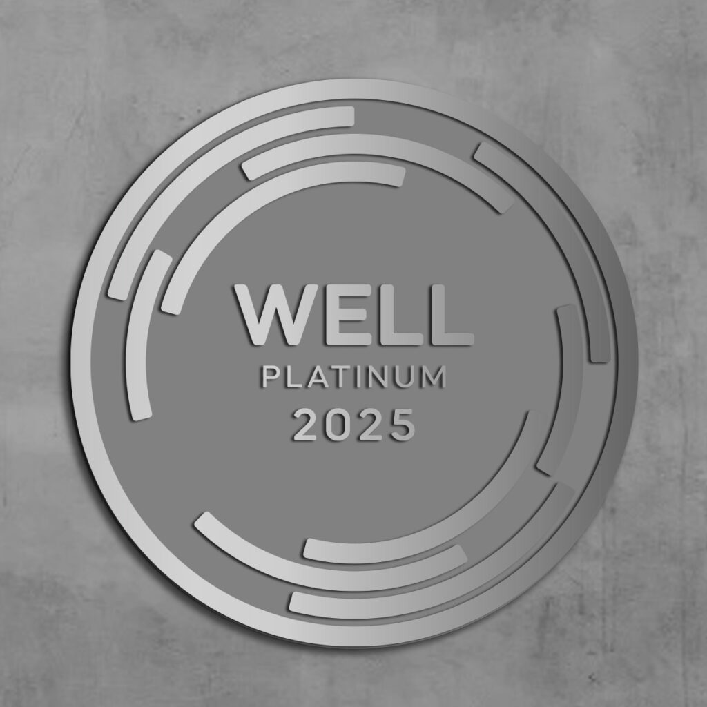 WELL Plaque-Brushed Aluminum – Green Plaque