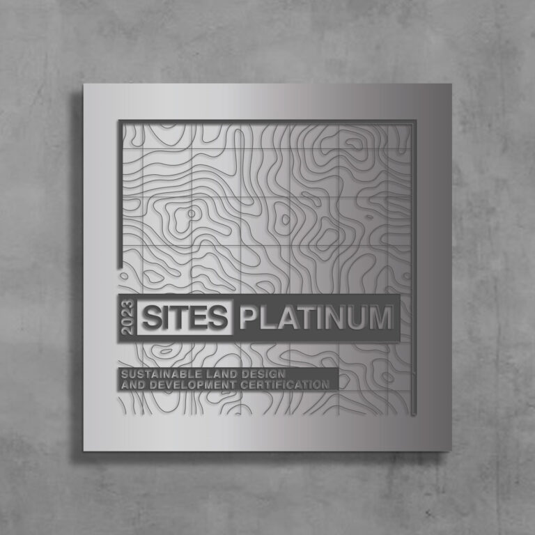 SITES Polished Aluminum Plaque – Green Plaque