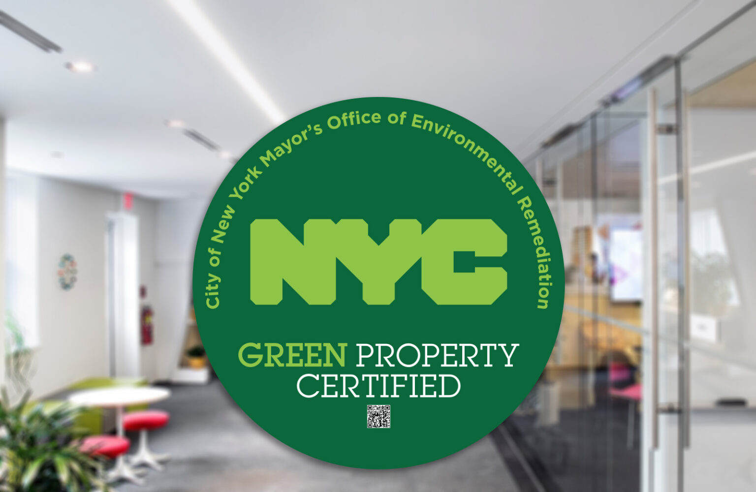 NYC Sticker – Opaque Green – Green Plaque
